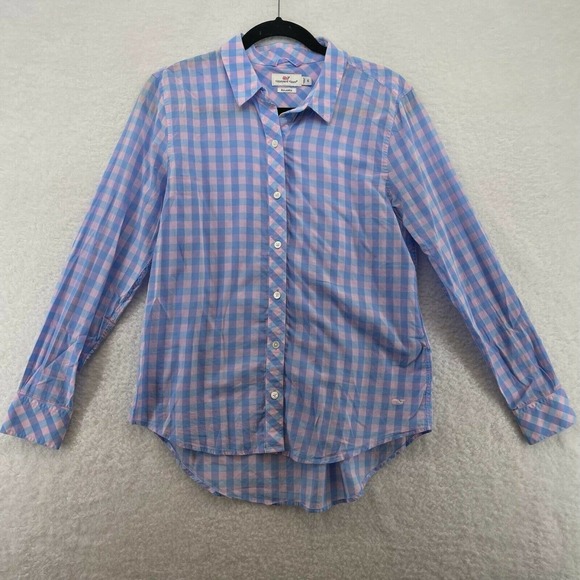 Vineyard Vines | Tops | Vineyard Vines Womens Button Up Size 6 Plaid ...